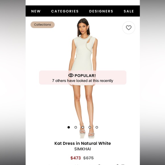 Jonathan Simkhai | Dresses | Simkhai Kat Dress In Natural White | Poshmark